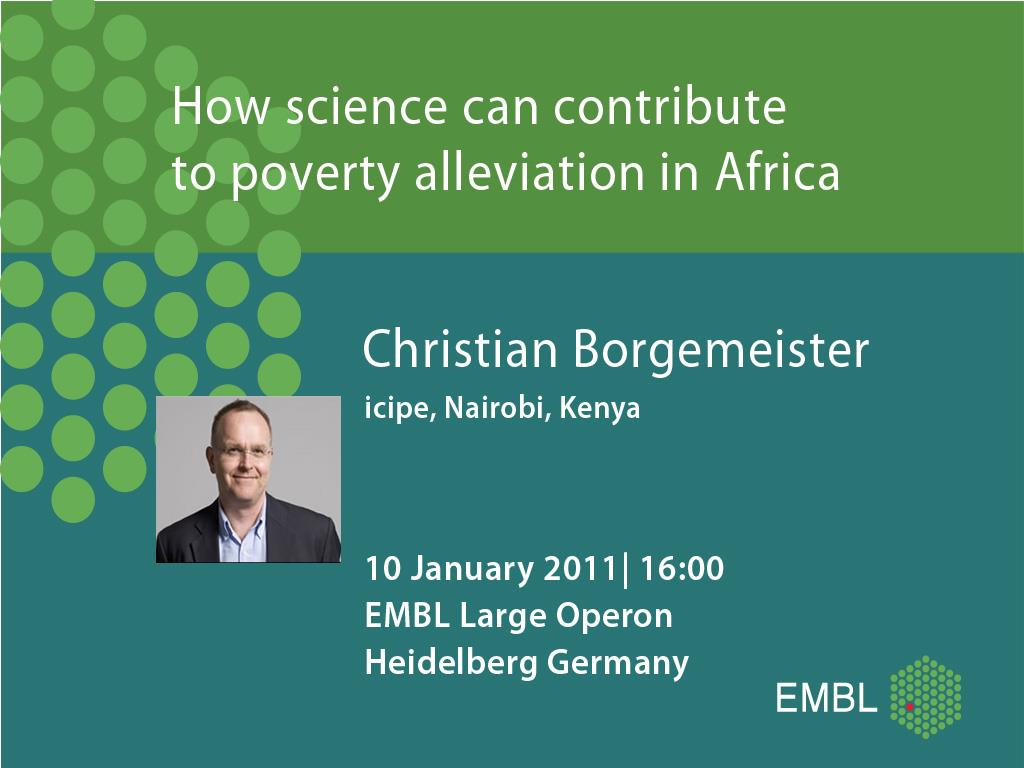How science can contribute to poverty alleviation in Africa